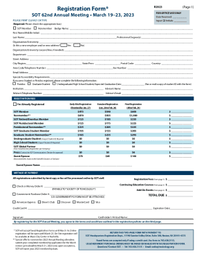 Fillable Online SPEAKER REGISTRATION FORM Fax Email Print - pdfFiller