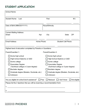 Fillable Online Rising Phoenix Program Application Details Fax Email ...
