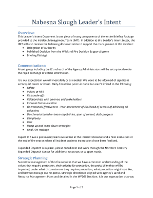 Fillable Online fire ak blm Leaders Intent: Why Leaders need to ...