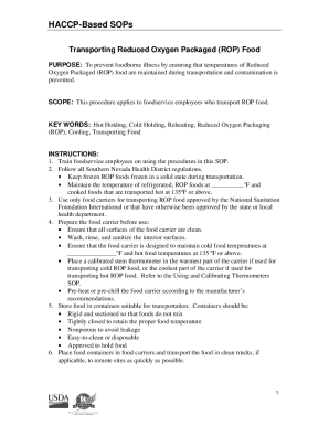 Fillable Online Reduced Oxygen Packaging: Guidance for Food Service ...