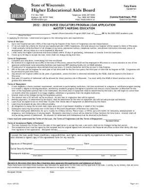 Fillable Online heab state wi MTL Recipient Data Sheet - Higher ...