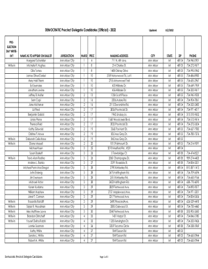 Fillable Online CHAPTER 4 WRITE-IN CANDIDATE - State of Michigan Fax ...