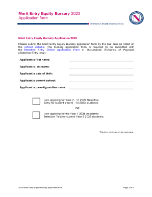 Fillable Online Sporting Selective Entry - Brisbane State High School Fax Email Print - pdfFiller