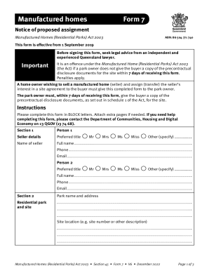 Fillable Online Manufactured Homes Form 2 - Site agreement Fax Email ...