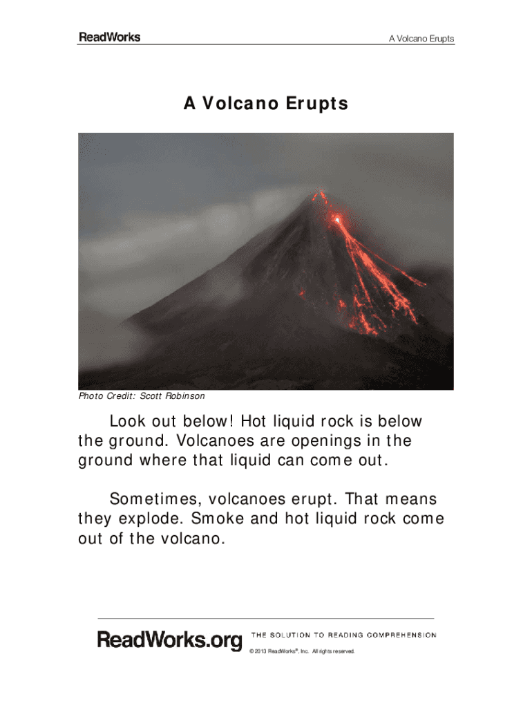 Fillable Online How much warning is there before a volcano erupts? Fax ...