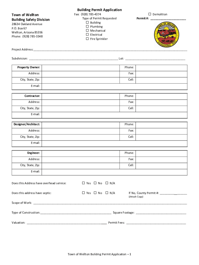 Fillable Online Fillable Online town wellton az Business License ...