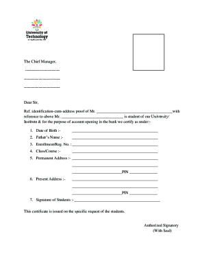 Fillable Online identification-cum-address proof of Mr Fax Email Print ...