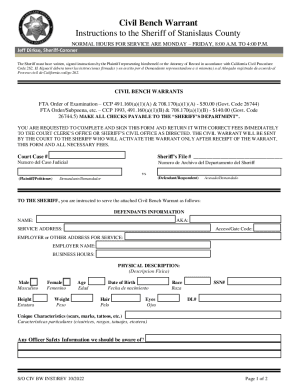 Fillable Online Civil Forms - Stanislaus County Sheriff's Department ...