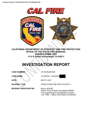 Fillable Online california department of forestry and fire protection ...