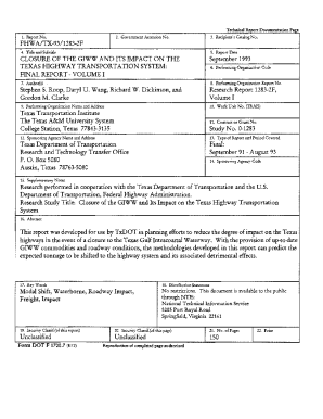 Fillable Online static tti tamu Gulf Intracoastal Waterway - Texas ...