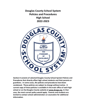 Fillable Online Douglas County High School - Douglas County School ...