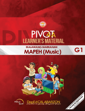 Fillable Online MAPEH (Music) - DepEd GMA Learning Resource Portal Fax ...
