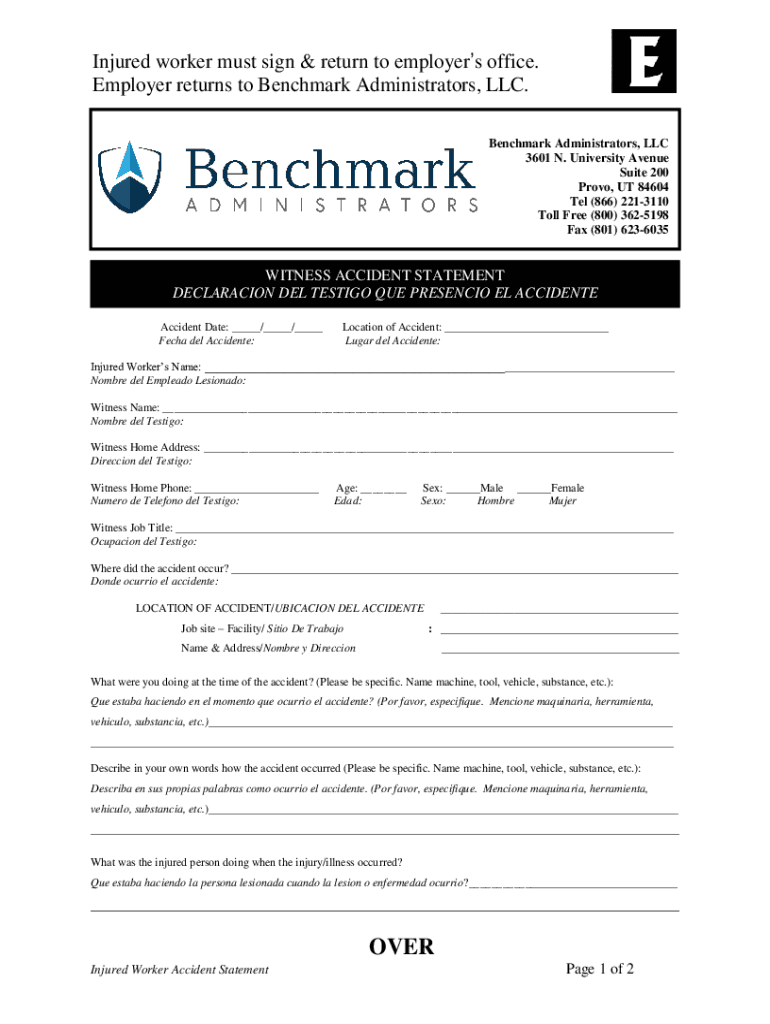 Completable En línea Workers' Compensation Fact SheetNH Department of ...