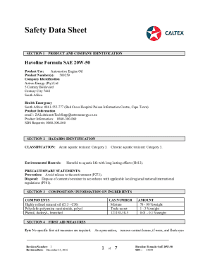 Fillable Online Safety Data Sheet - Star lubricant Distributors Fax ...