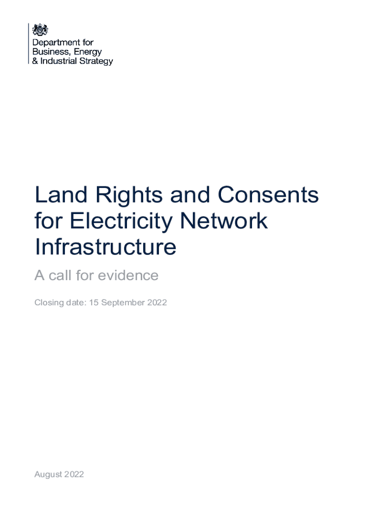 Fillable Online Land Rights and Consents for Electricity Network ...
