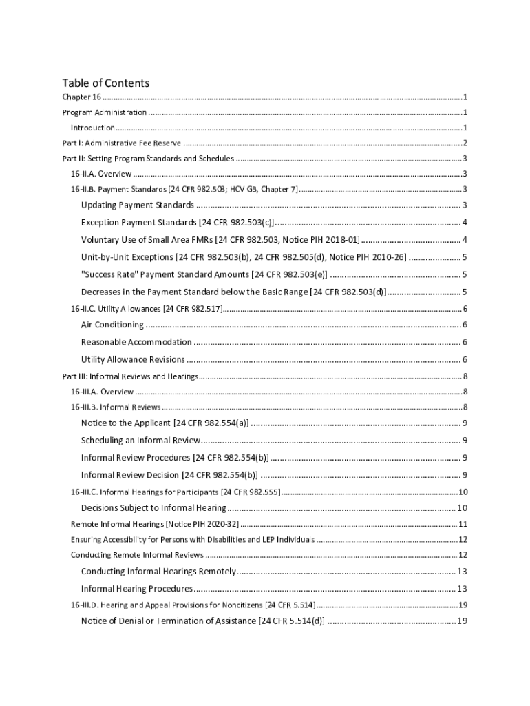 Fillable Online housing mt Table of Contents Chapter Page Introduction 9 1. Matters of ... Fax ...