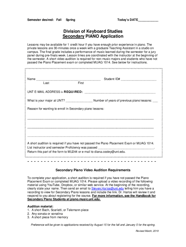 Fillable Online Learn to Play Piano S1 E1: Getting to Know Your ...