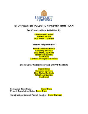 stormwater pollution prevention plan - Loudoun County Doc Template ...