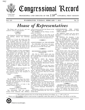 Fillable Online CONGRESSIONAL RECORD - Congress.gov Fax Email Print ...