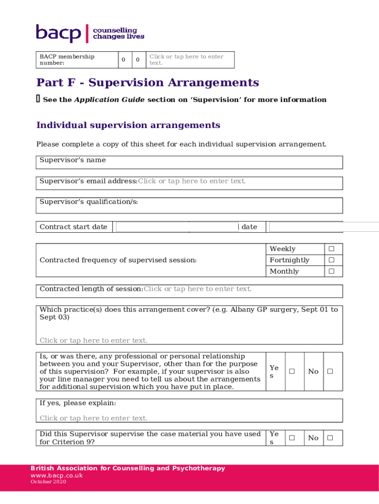 Counsellor/psychotherapist accreditation application Doc Template | pdfFiller
