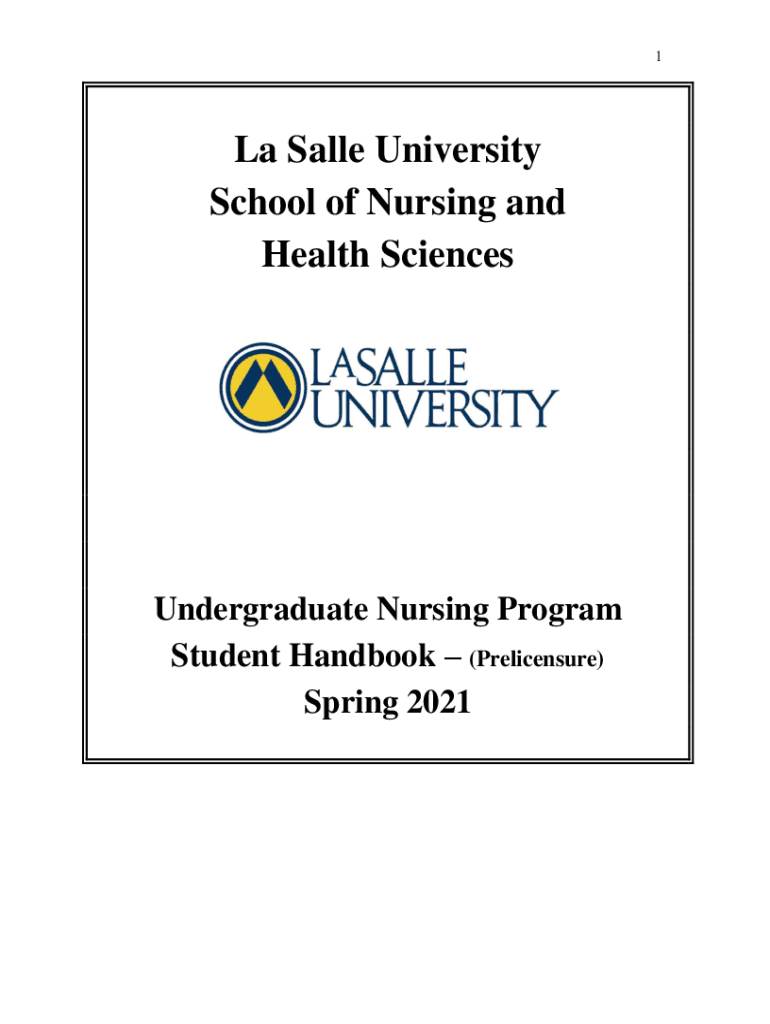 Fillable Online Additional Eligibility Requirements for La Salle ...