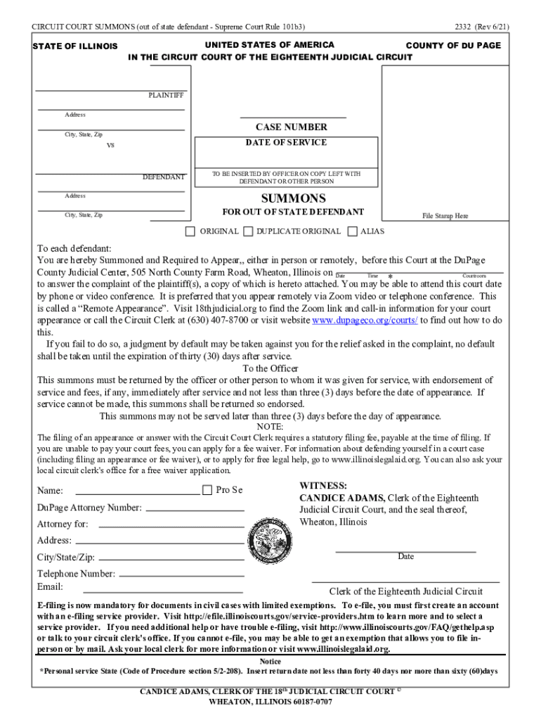 Fillable Online SUMMONS Small Claims Fax Email Print - pdfFiller