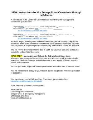 FY2022 SHSP Subapplicant MS-s Instructions Doc Template | pdfFiller