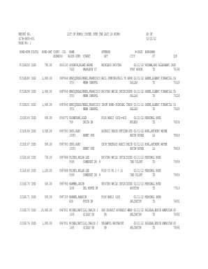 Fillable Online 1 of 15 - Daily Bond Report Fax Email Print - pdfFiller