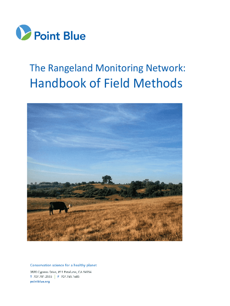 Fillable Online Rangeland Monitoring Network Handbook of Field Methods ...