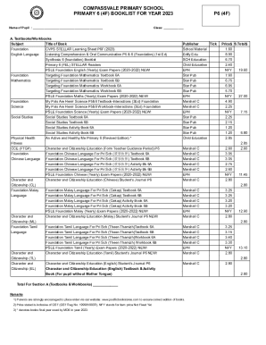 Fillable Online CVPS P6 4SHMT.pdf - Compassvale Primary School Fax ...