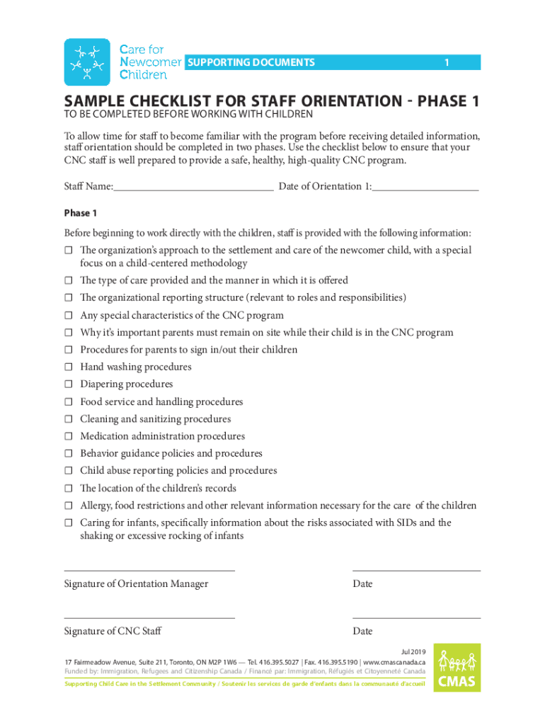 Fillable Online Orientation, Pre-Service Requirements & Professional ...