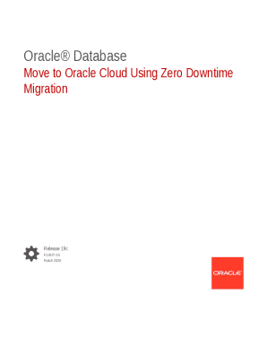 Fillable Online Oracle Database - Move to Oracle Cloud Using Zero ...