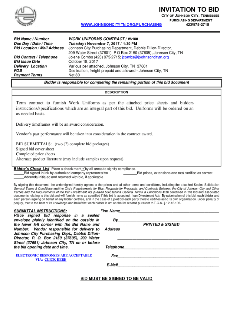 Fillable Online INVITATION TO BID - SILO of research documents Fax ...