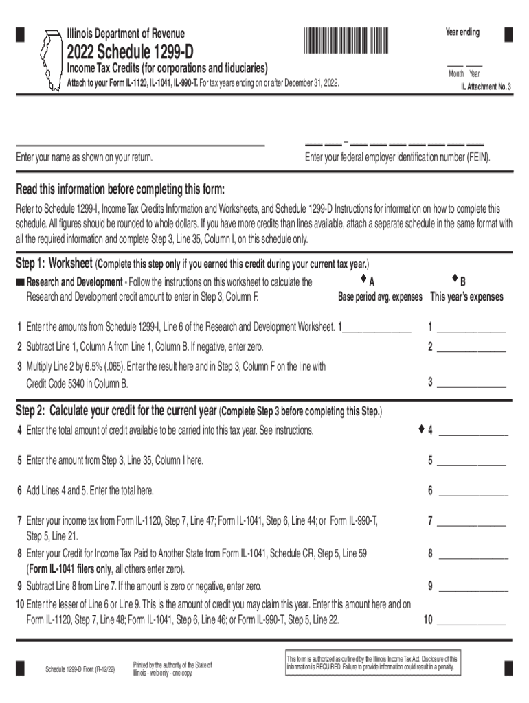 Fillable Online tax illinois Illinois Form IL-1120 (Corporation Income ...