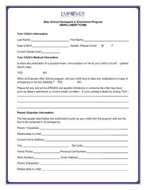 Fillable Online Afterschool Programs and Homework Help: What to Look ...