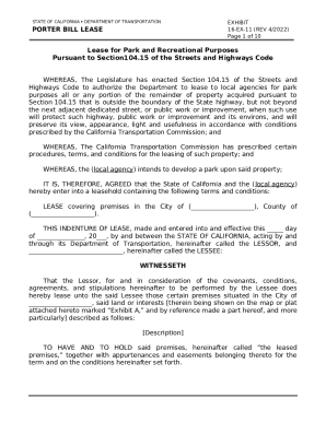 16-EX-11, Porter Bill Lease - dot ca Doc Template | pdfFiller