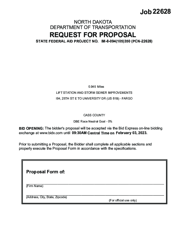 Fillable Online Unsolicited ProposalsUS Department of Transportation Fax Email Print - pdfFiller