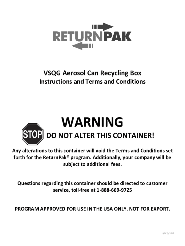 Fillable Online Aerosol cans - Washington State Department of Ecology ...