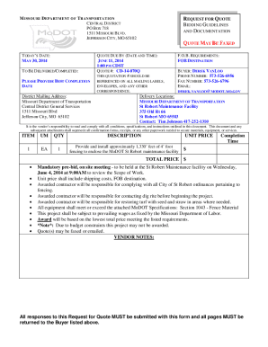 Fillable Online Purchasing/DOR Bids - Missouri Department of Revenue Fax Email Print - pdfFiller