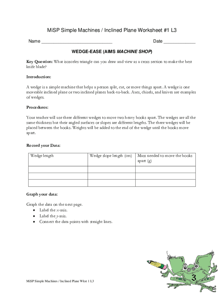 Fillable Online SimplMach.InclinedPlane.Worksheet 1 L3GZ.docx Fax Email ...