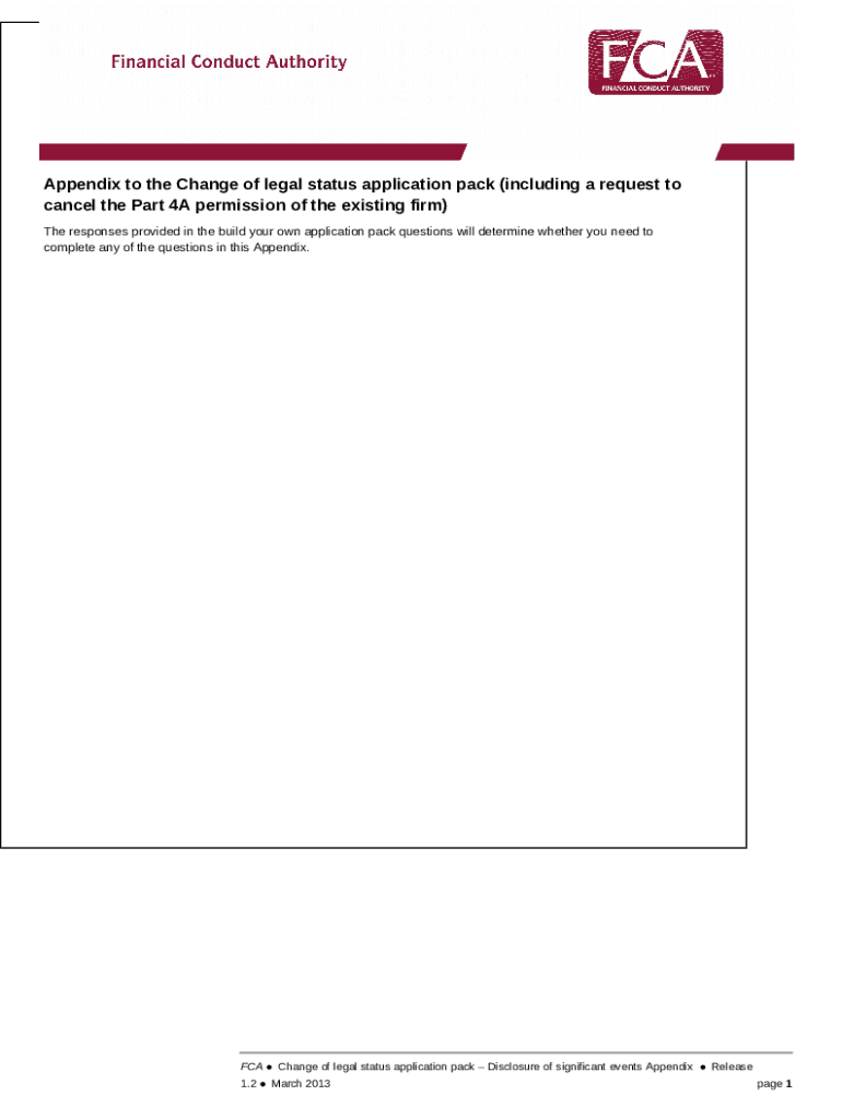 COLs appendix 2a Doc Template | pdfFiller