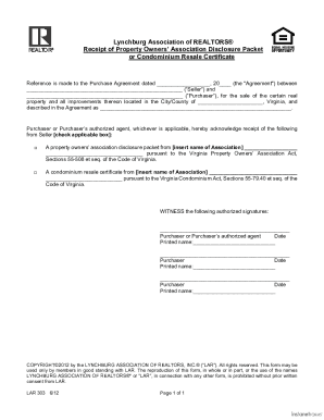 Fillable Online Forms - LAR 303 - Receipt of POA Packet 060412.docx Fax ...