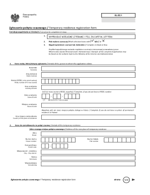 Fillable Online Example how to fill the temporary residence form in ...