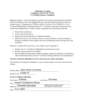 Fillable Online Pending Payment Form - Saint Xavier University Fax ...