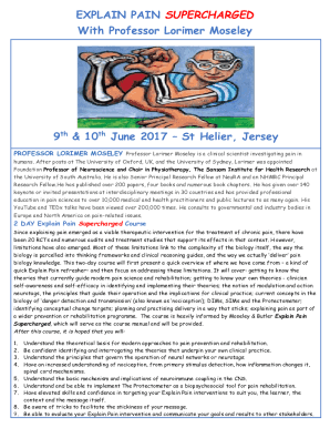 Fillable Online Dr. David Butler: Explain Pain Supercharged on Apple ...