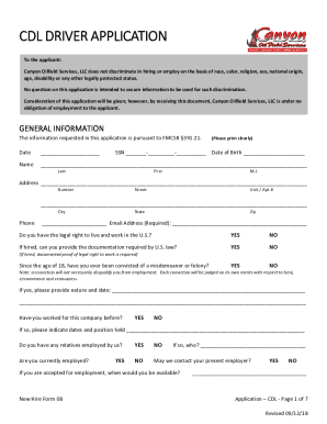 Fillable Online DRIVER'S APPLICATION FOR EMPLOYMENT - Iron Horse LLC ...