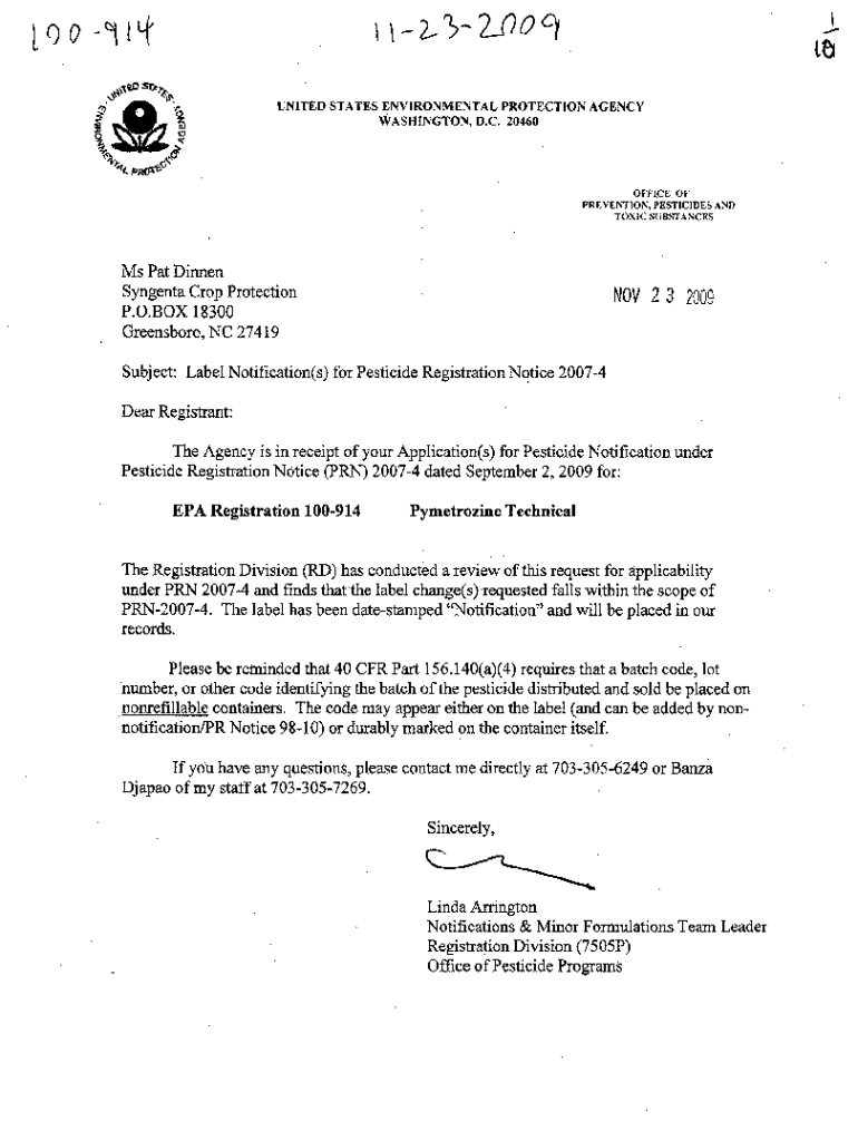 Fillable Online U.S. EPA, Pesticide Product Label, PYMETROZINE ...