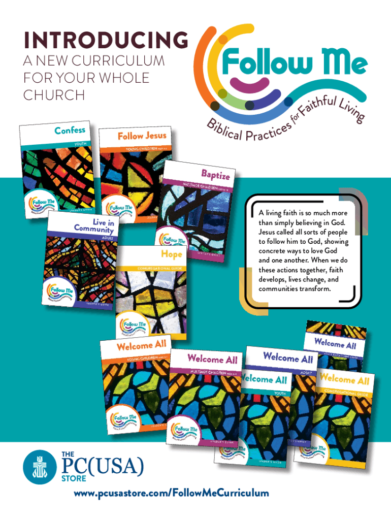 Fillable Online Professing Our Faith: A Confirmation Curriculum sample ...