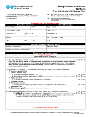 Fillable Online UNC Health Care Prior Authorization Form - Immunomodulators Fax Email Print ...