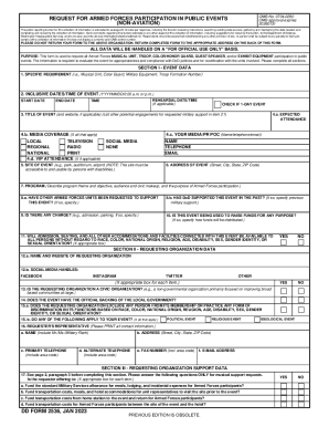 Fillable Online DD Form 2536, Request for Armed Forces ... - AF.mil Fax ...